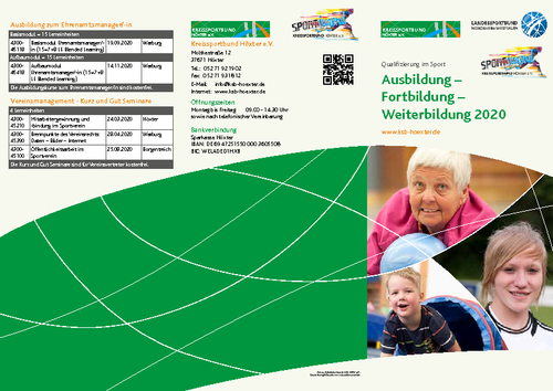 Angebote vom Kreissportbund Höxter