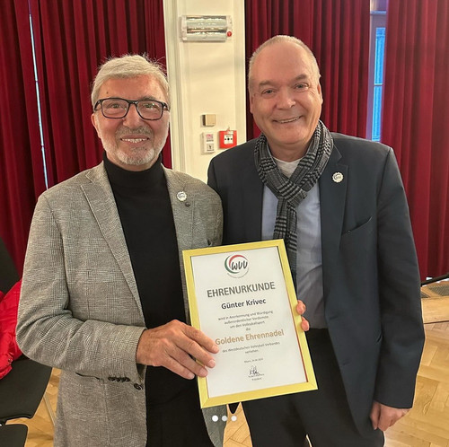 Ehrung von Günter Krivec